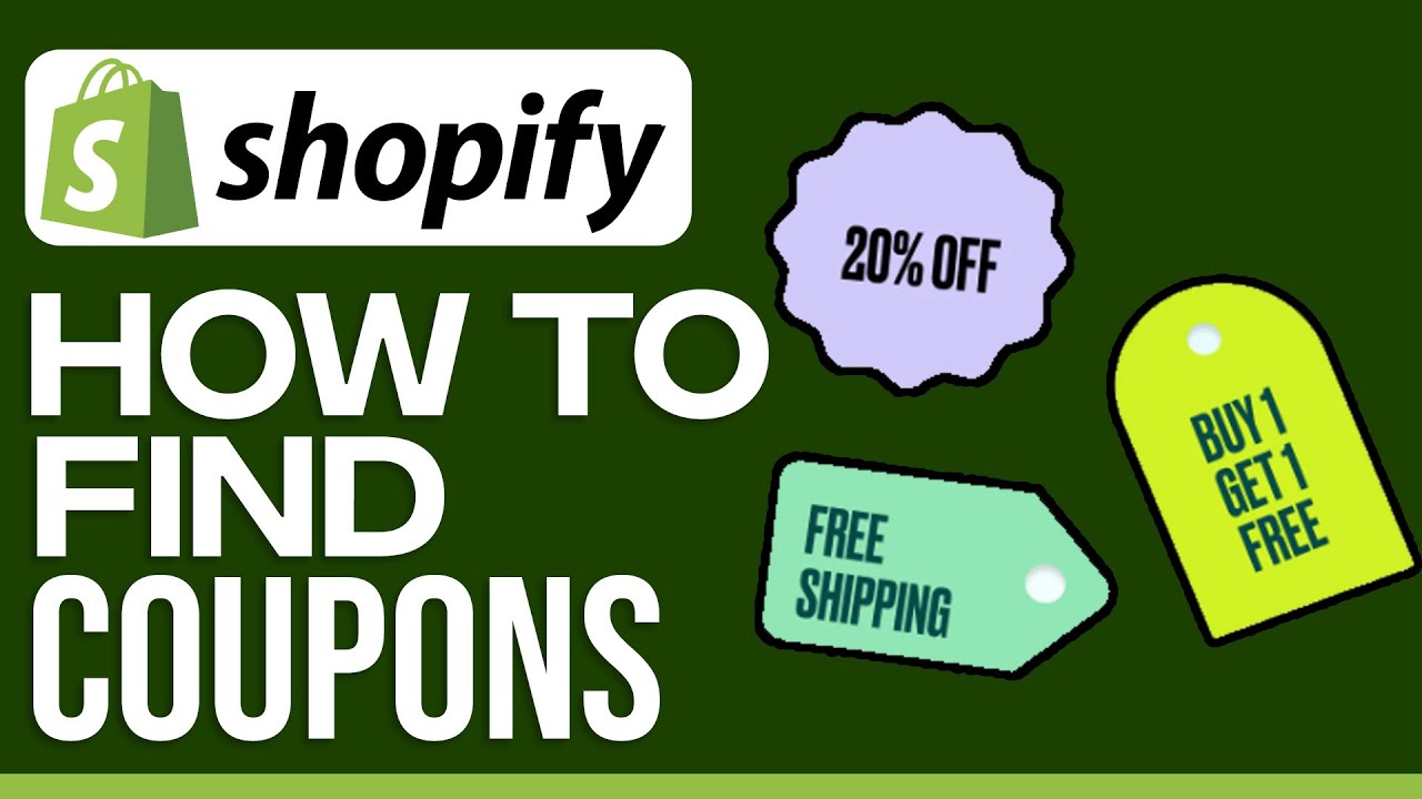 How to Create & Find Shopify Coupons Codes (2024) - YouTube