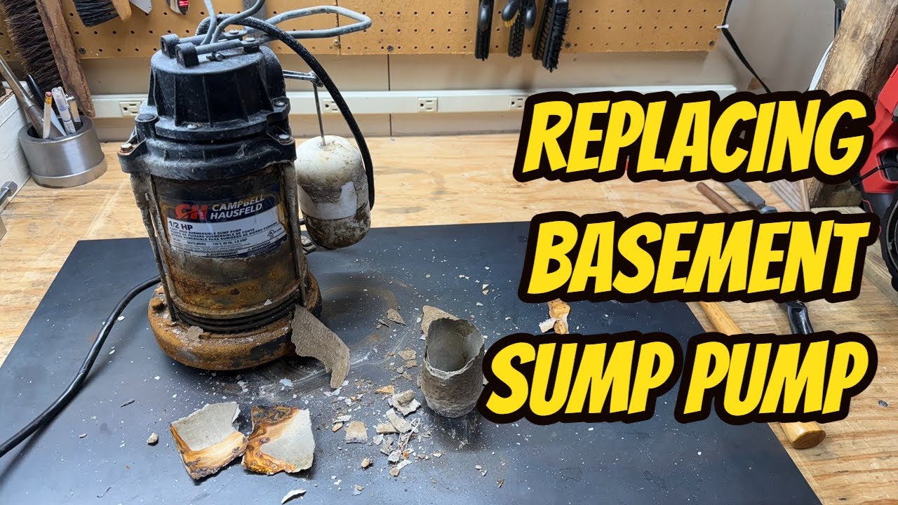 Replacing Basement Sump Pump - Preventative Maintenance - YouTube