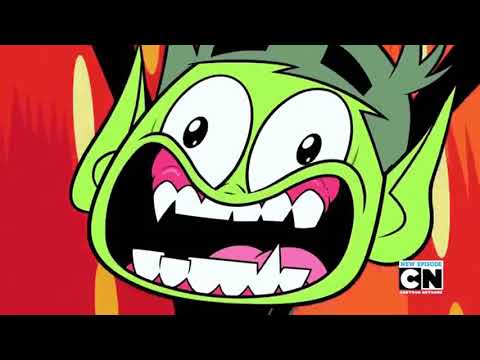 Teen Titans go Robin Beast Boy and Cyborg scream - YouTube