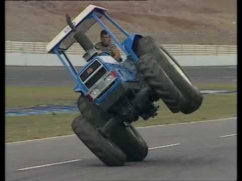 stunt tractor driving