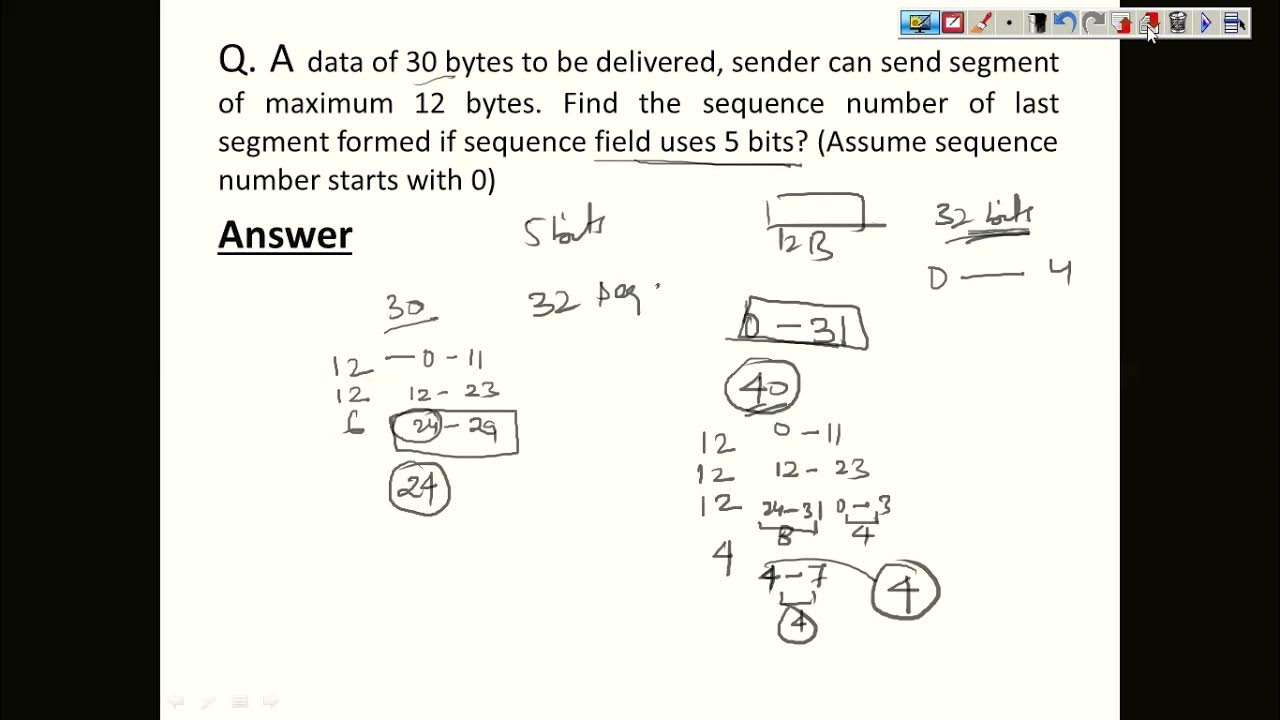 Computer Networks- Practice Numerical Questions on UDP &TCP - YouTube