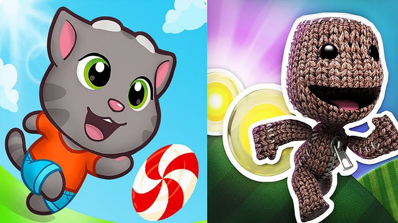Talking Tom Candy Run vs Run SackBoy! Run! Gameplay Android ios - YouTube