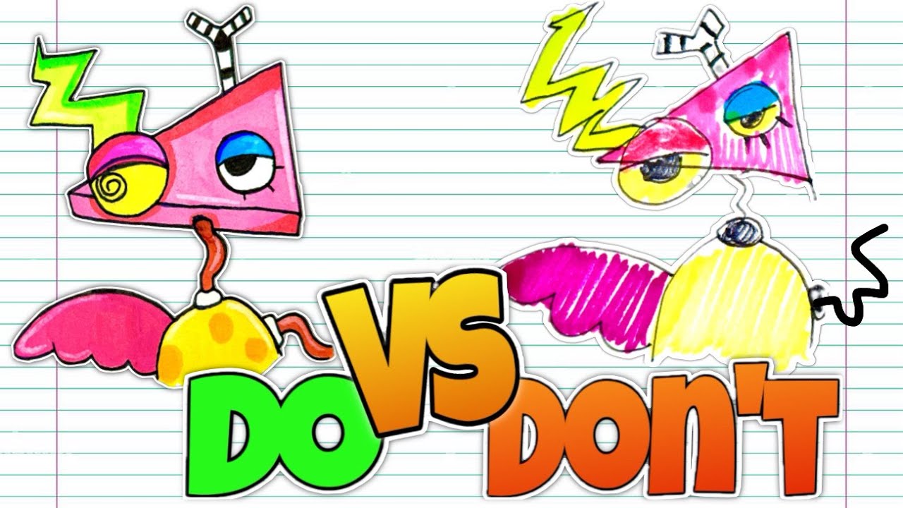 Do vs Don't Drawing Tutorial Zooble from The Amazing Digital Circus 🔺 ...