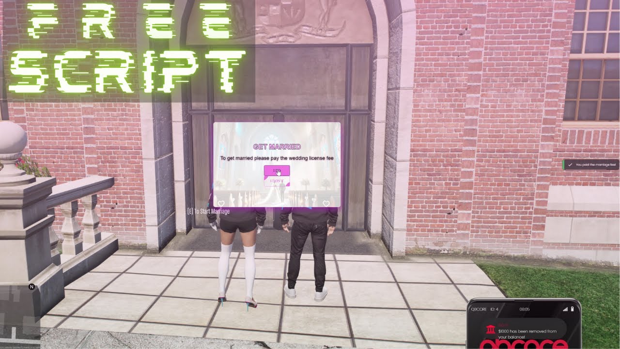 FiveM Free Wedding Script / Open Source / QBcore - YouTube