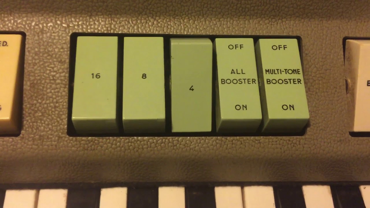 Farfisa Compact Deluxe combo organ run through - YouTube