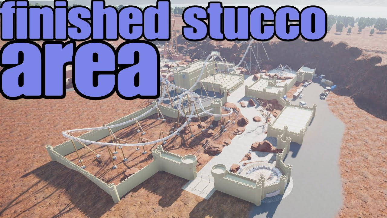 Desland ep 4 New stucco area (planet coaster) - YouTube