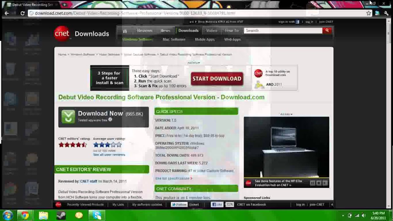 how to download debut video capture software for free - YouTube