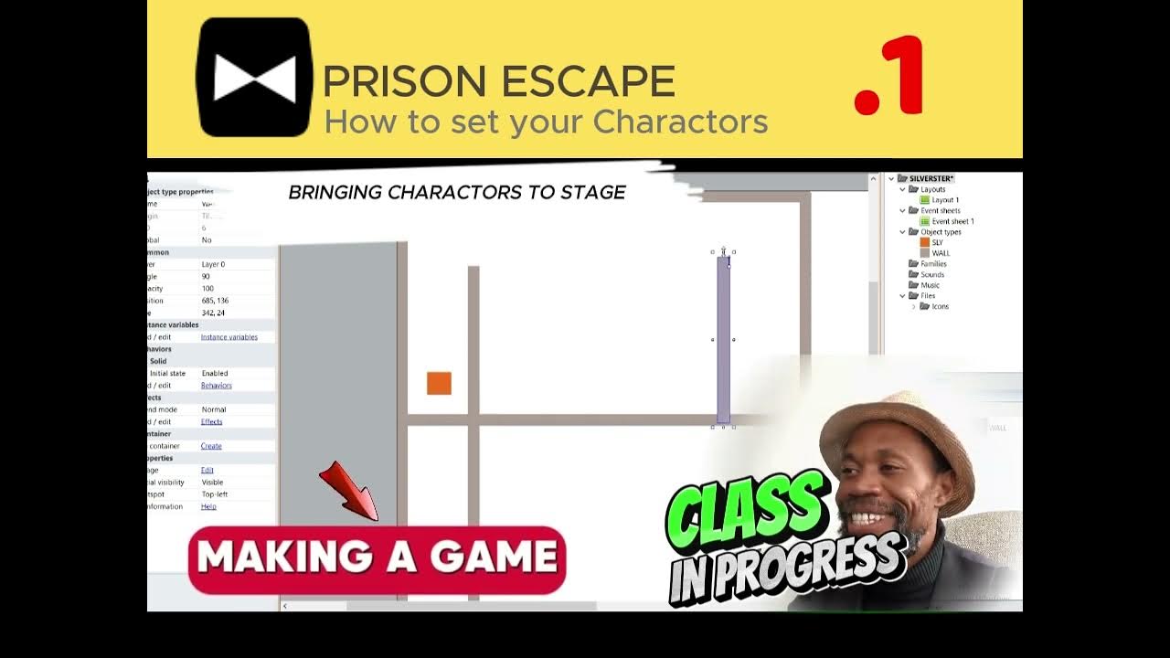 How to make Simple Prison Escape in Construct 3 - YouTube