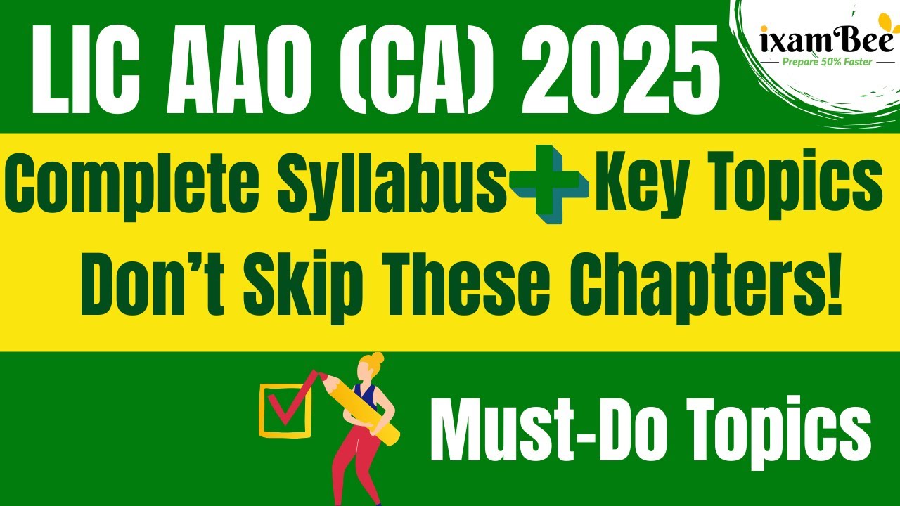 LIC AAO (CA) 2025 Exam Pattern & Important Dates - YouTube