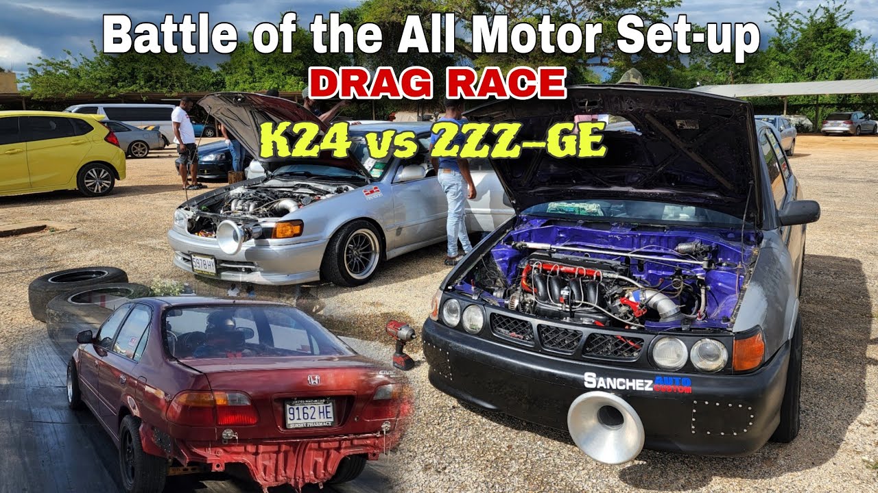 Drag Race between All Motor K24 and 2ZZ-GE | Sanchez vs Pharmacy Man ...