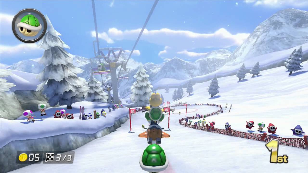 Mario Kart 8 - Mount Wario (Playing online with friend) - YouTube