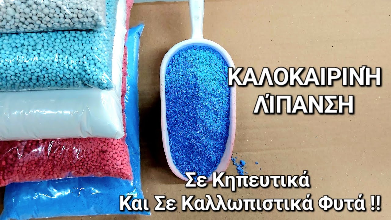 ΚΑΛΟΚΑΙΡΙΝΉ ΛΊΠΑΝΣΗ : Σε Κηπευτικά Και Σε Καλλωπιστικά Φυτά!! - YouTube
