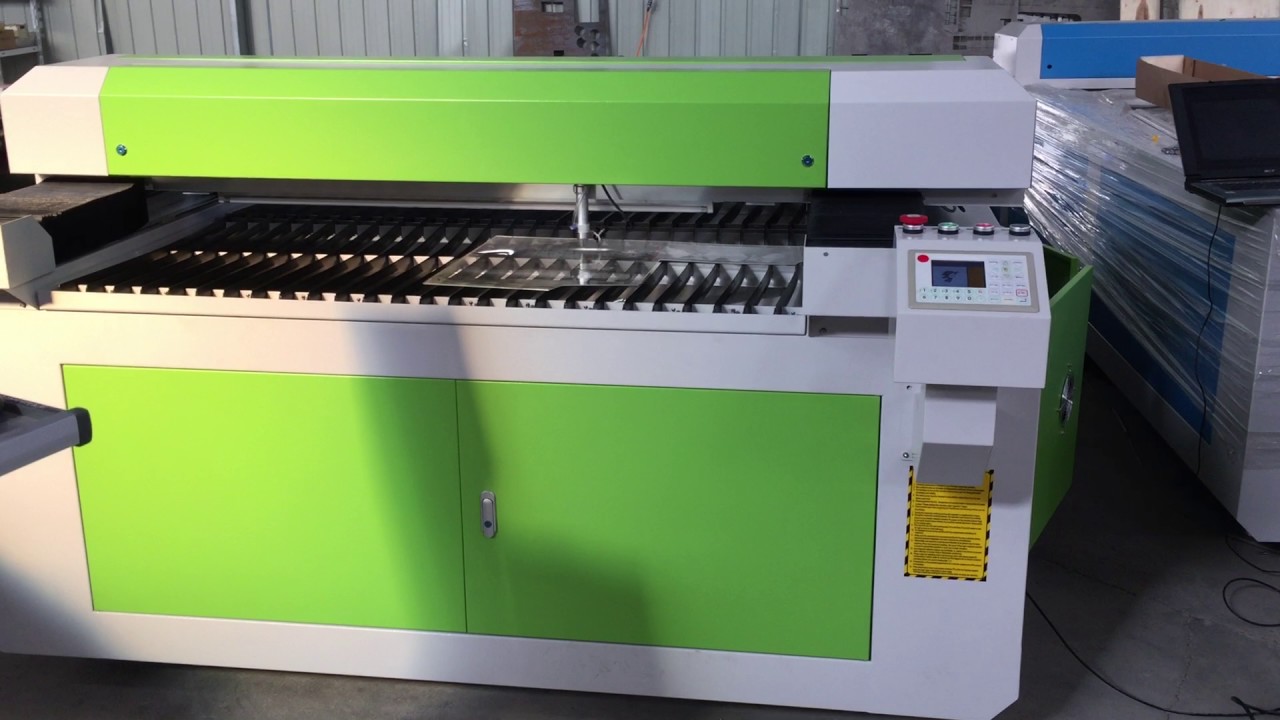 Rhino R-1325 laser cutting machine working video 1 - YouTube