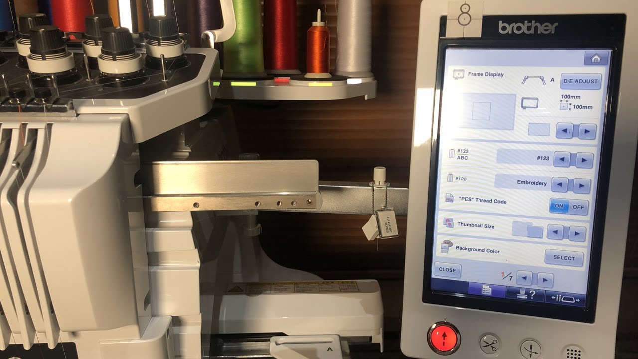 How To Use The Settings Option On The Brother Entrepreneur Pro PR1000e ...