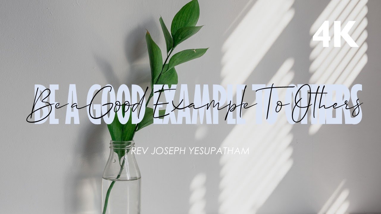 MYAF Sunday Service | TMCK | Be A Good Example To Others | Rev Joseph ...