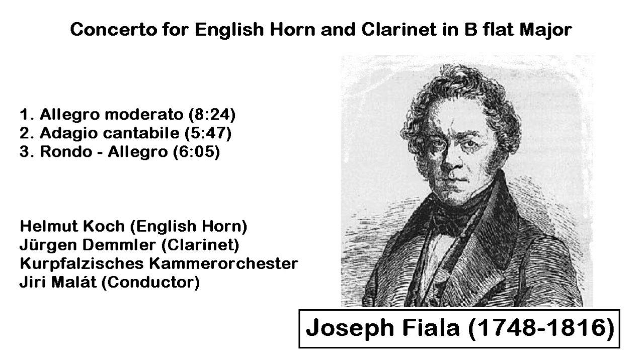 Joseph Fiala (1748-1816) - Concerto for English Horn and Clarinet in B ...