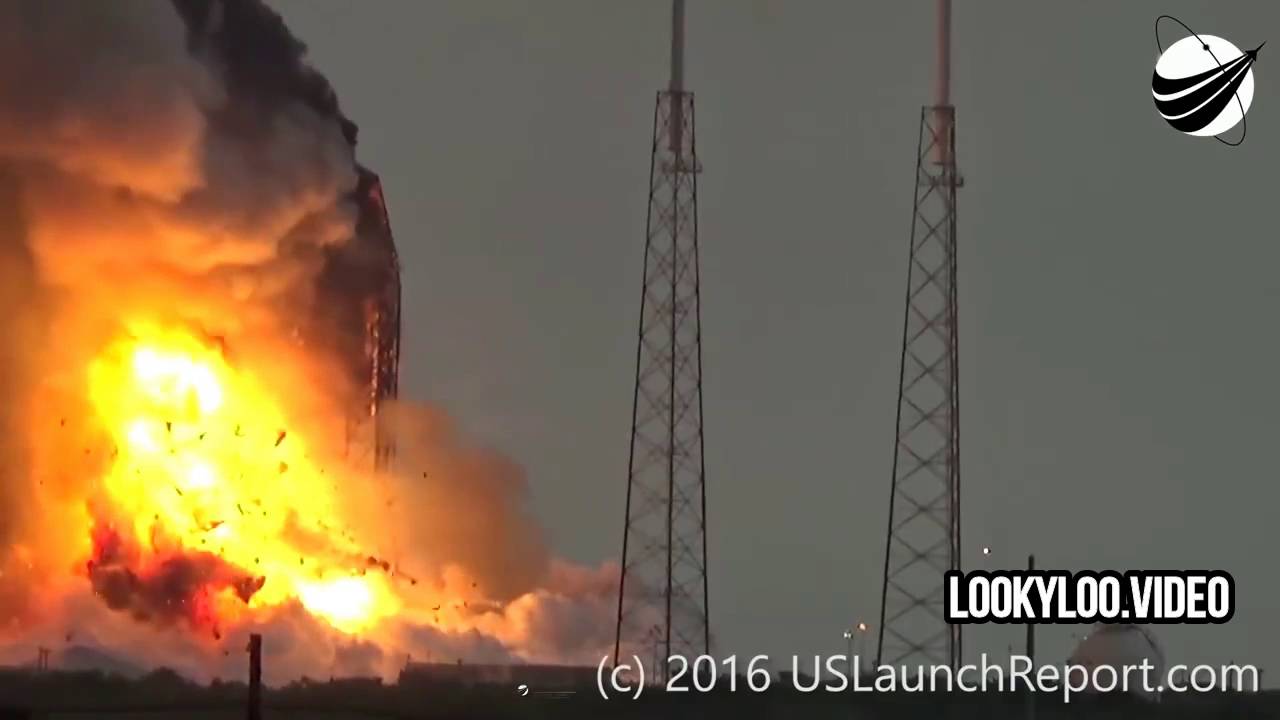 SpaceX Rocket Explodes - With Audio - YouTube