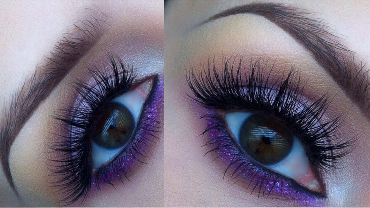 Pop of purple summer tutorial - YouTube