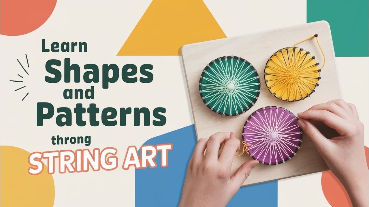 "Learn Shapes and Patterns with Easy String Art Tutorial | Fun DIY ...