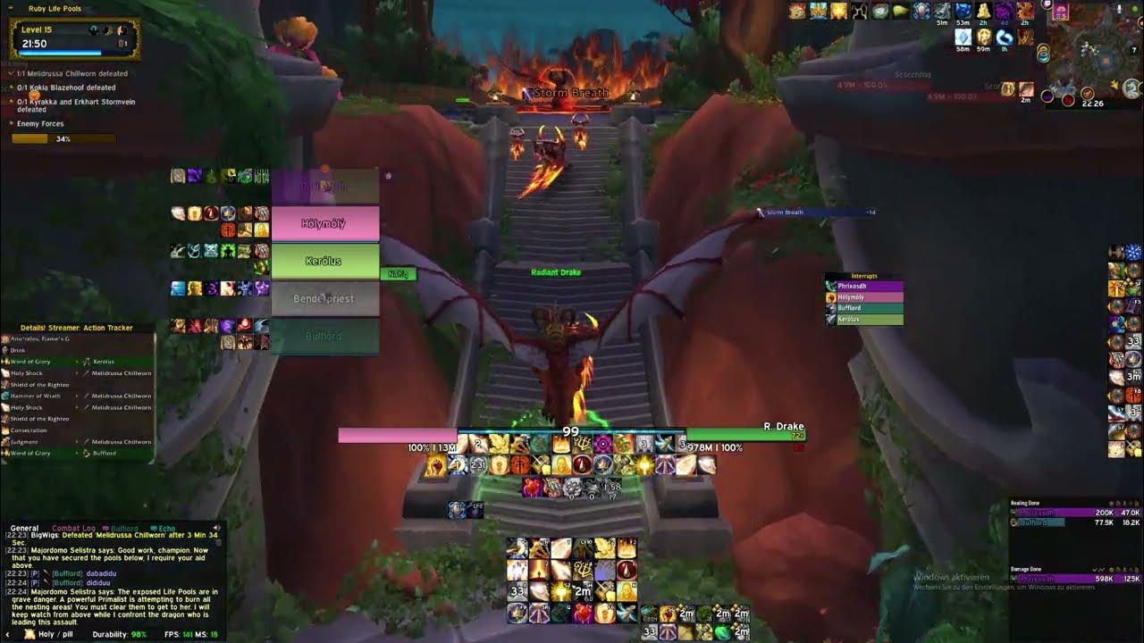 Ruby Life Pools + 15 Fortified Bolstering Entangling | Holy Paladin | Season 4 - YouTube