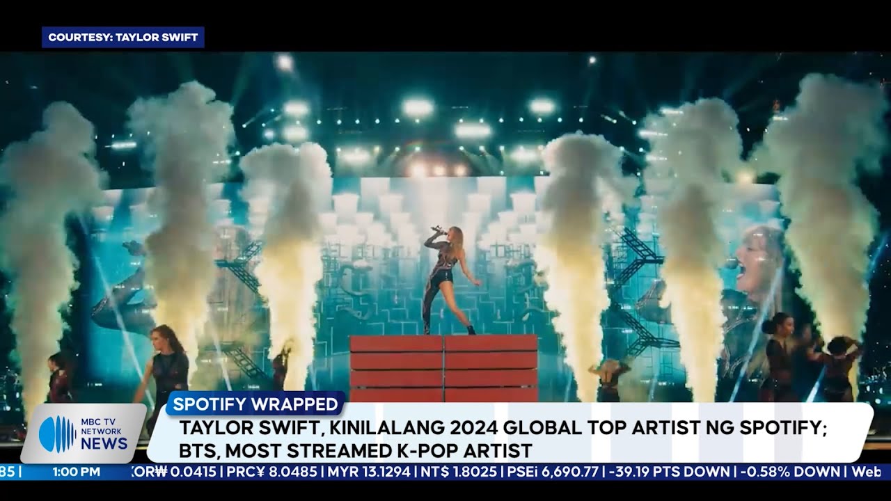 Taylor Swift, kinilalang 2024 Global Top Artist ng spotify; BTS, most ...