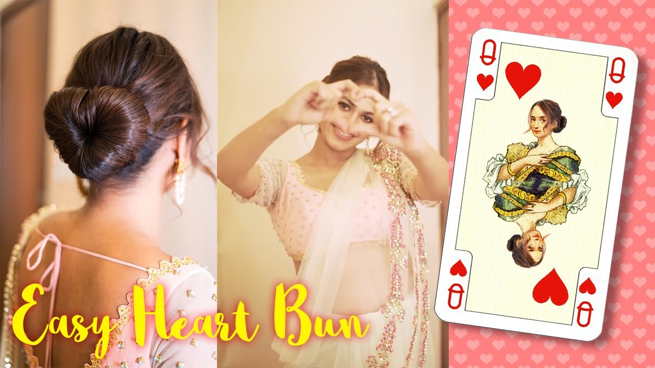 The Queen Of Hearts - Heart Bun Tutorial ♥️🎈 ⁣ - YouTube