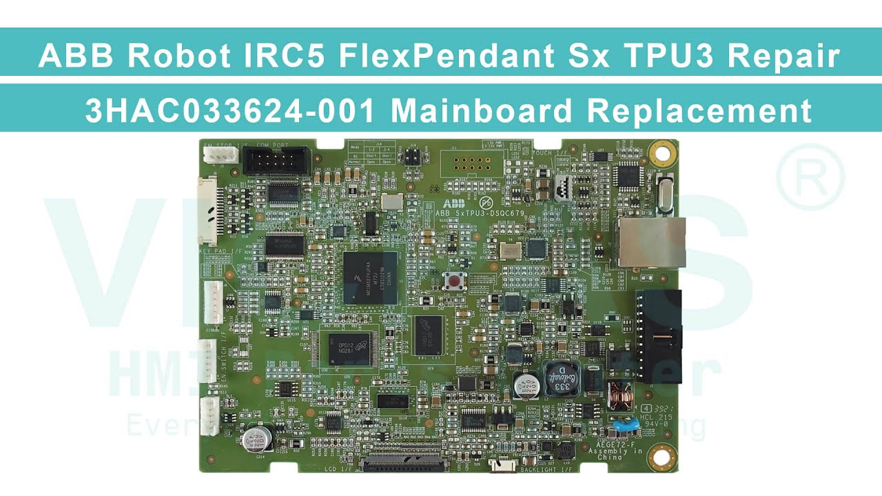 Original Brand New ABB IRC5 Sx TPU3 3HAC033624-001 Main Board Repair Replacement - YouTube
