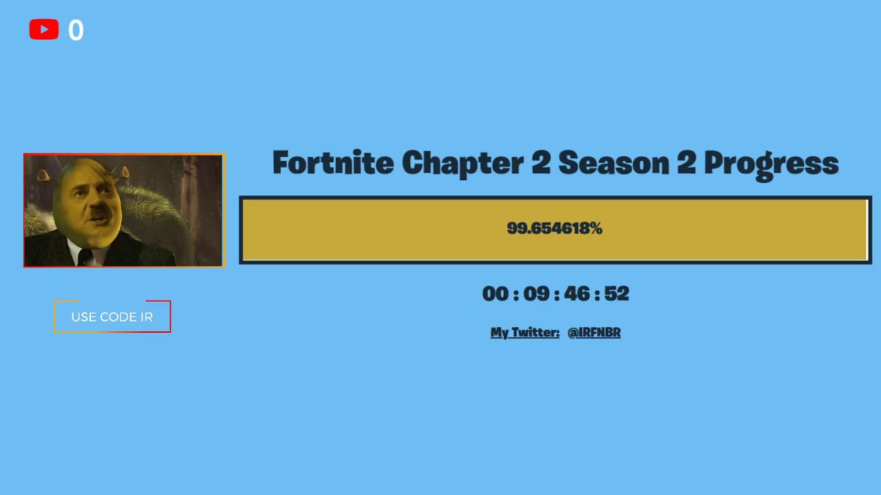 Fortnite • Live Progress Bar For Chapter 2 - Season 2 [AFK] - YouTube