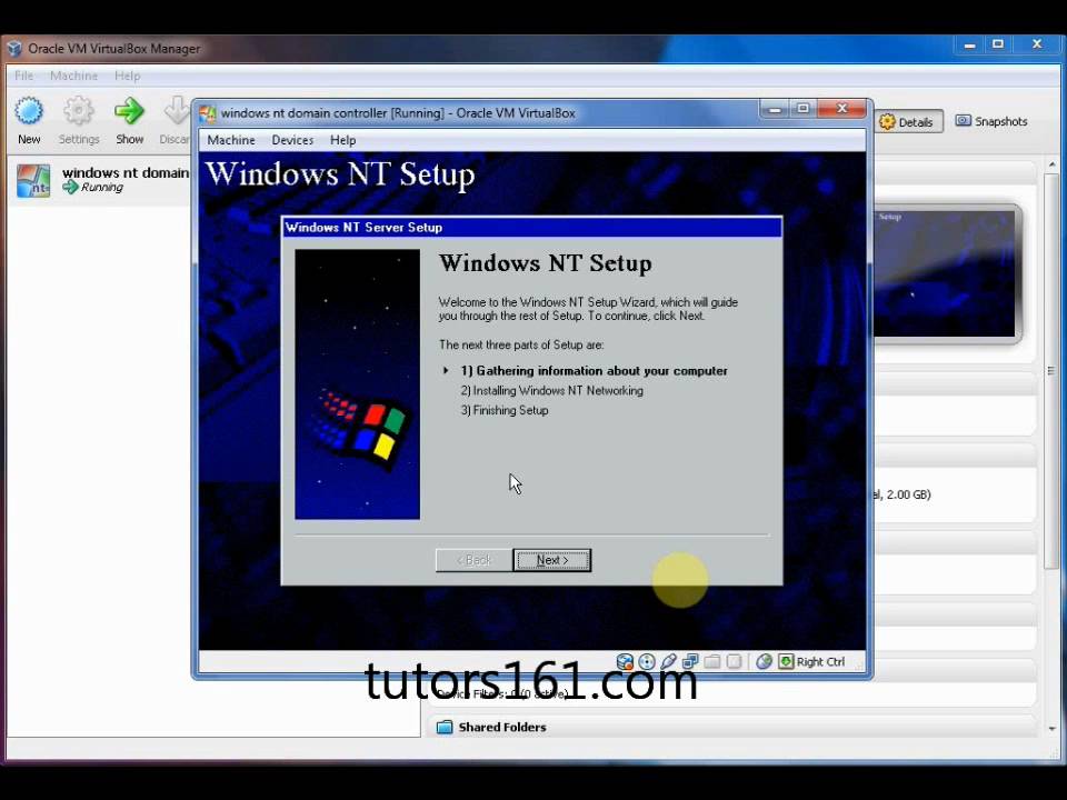 installation of Windows NT 4.0 Domain Controller - YouTube