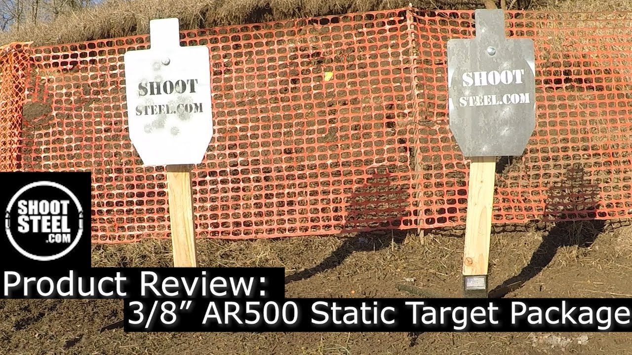 Product Review: Shoot Steel 3/8" AR500 Static Target Package - YouTube