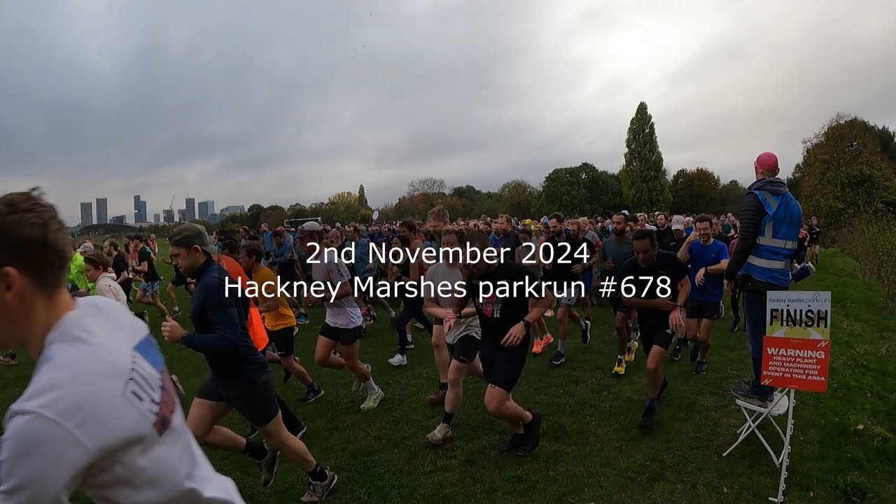 Hackney Marshes parkrun, #678 - November 2nd 2024 (fast) - YouTube