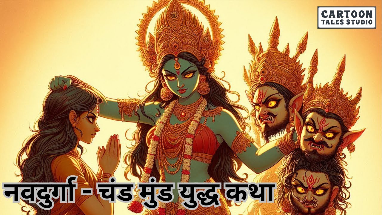 शक्तिशाली देवी चामुंडा का चंड-मुंड वध | Full Animated Story | Cartoon ...