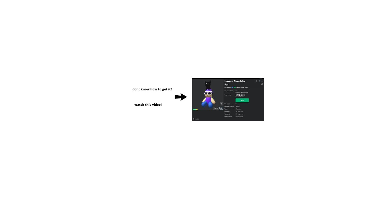 How to get hazem’s plushie full tutorial - YouTube