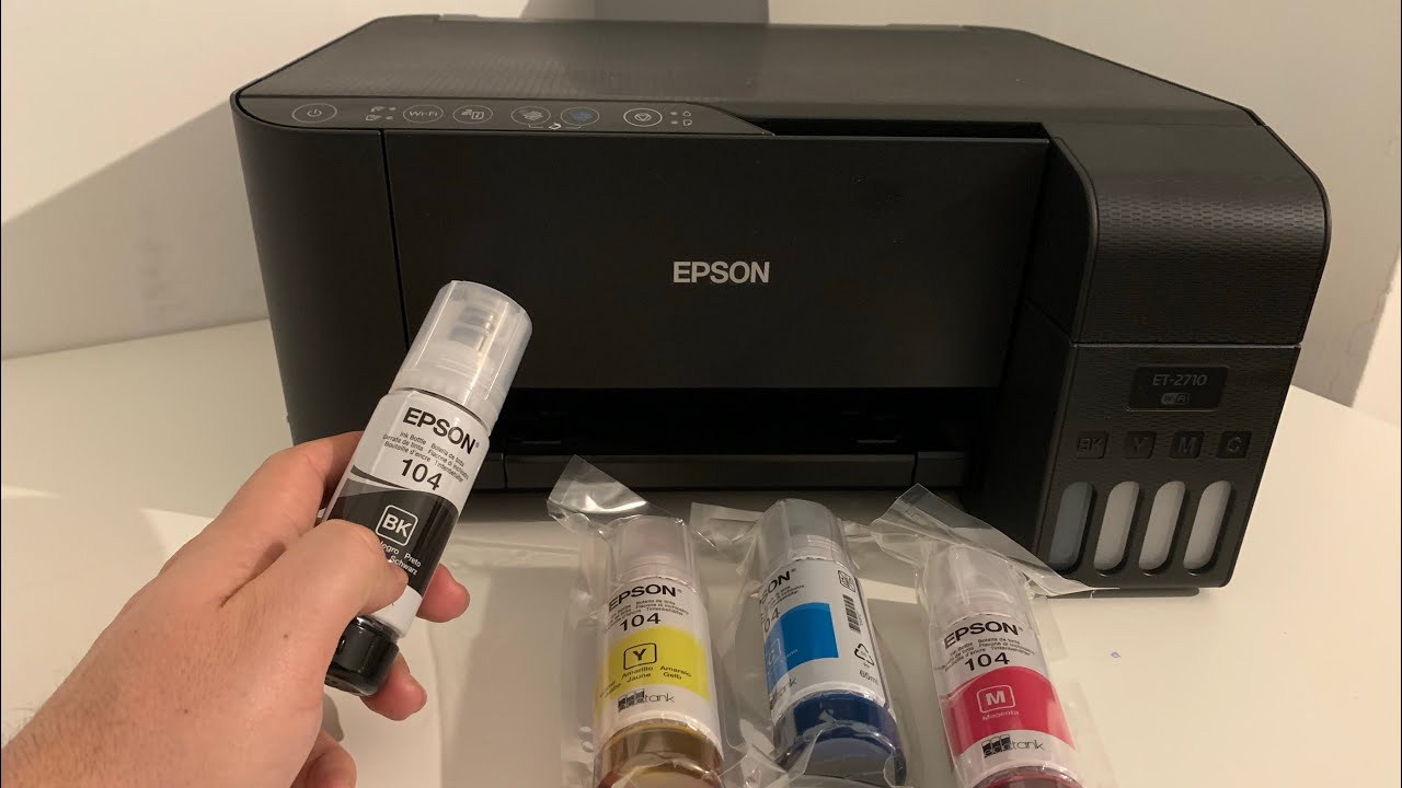 How to refill Epson eco tank [ ET-2710 ] - YouTube