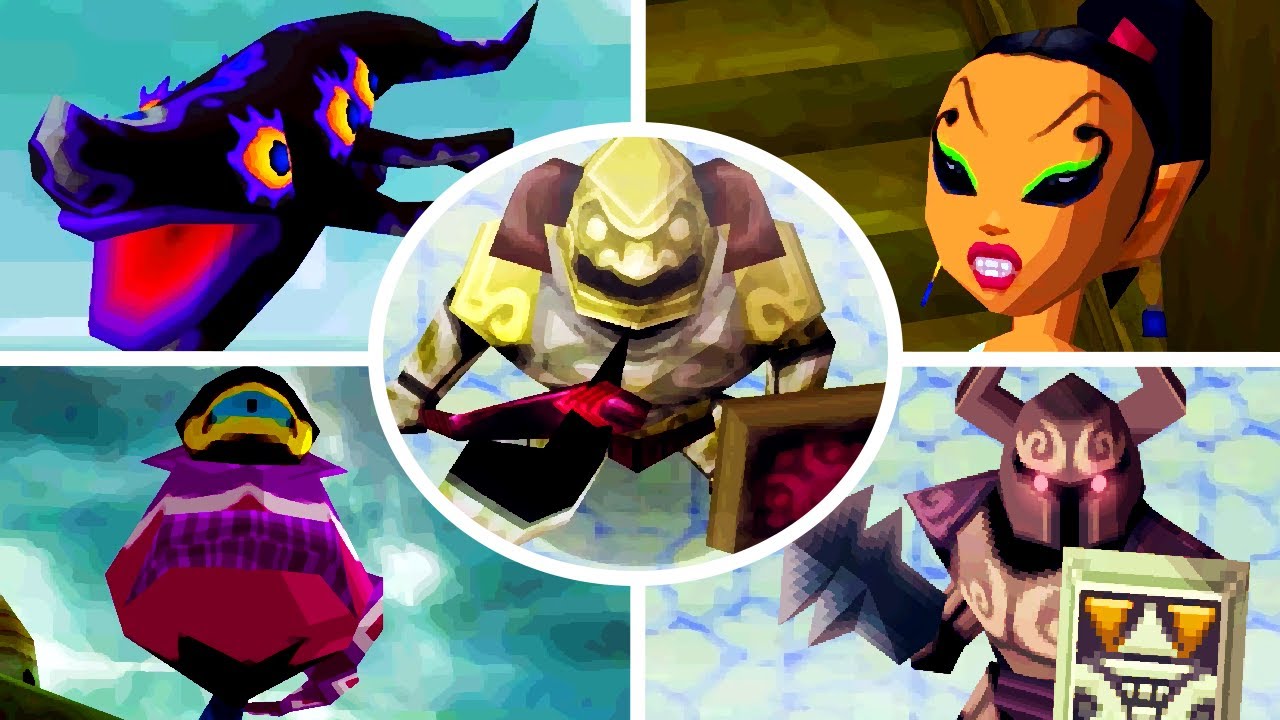 Zelda: Phantom Hourglass HD - All Mini-Bosses (No Damage) - YouTube