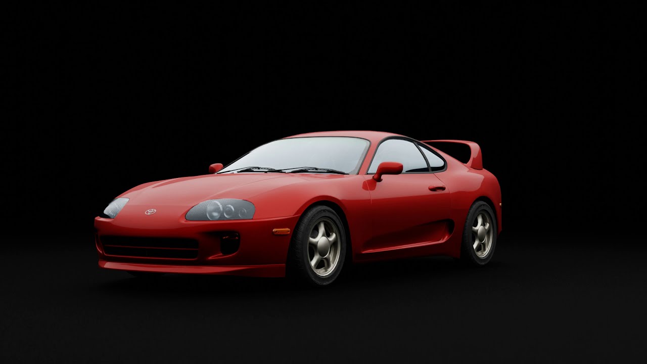 Toyota Supra mk IV 3d model 360 view - YouTube