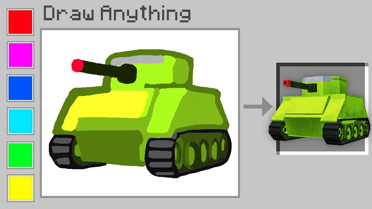 Minecraft, But Anything You Draw Comes to Life... - YouTube