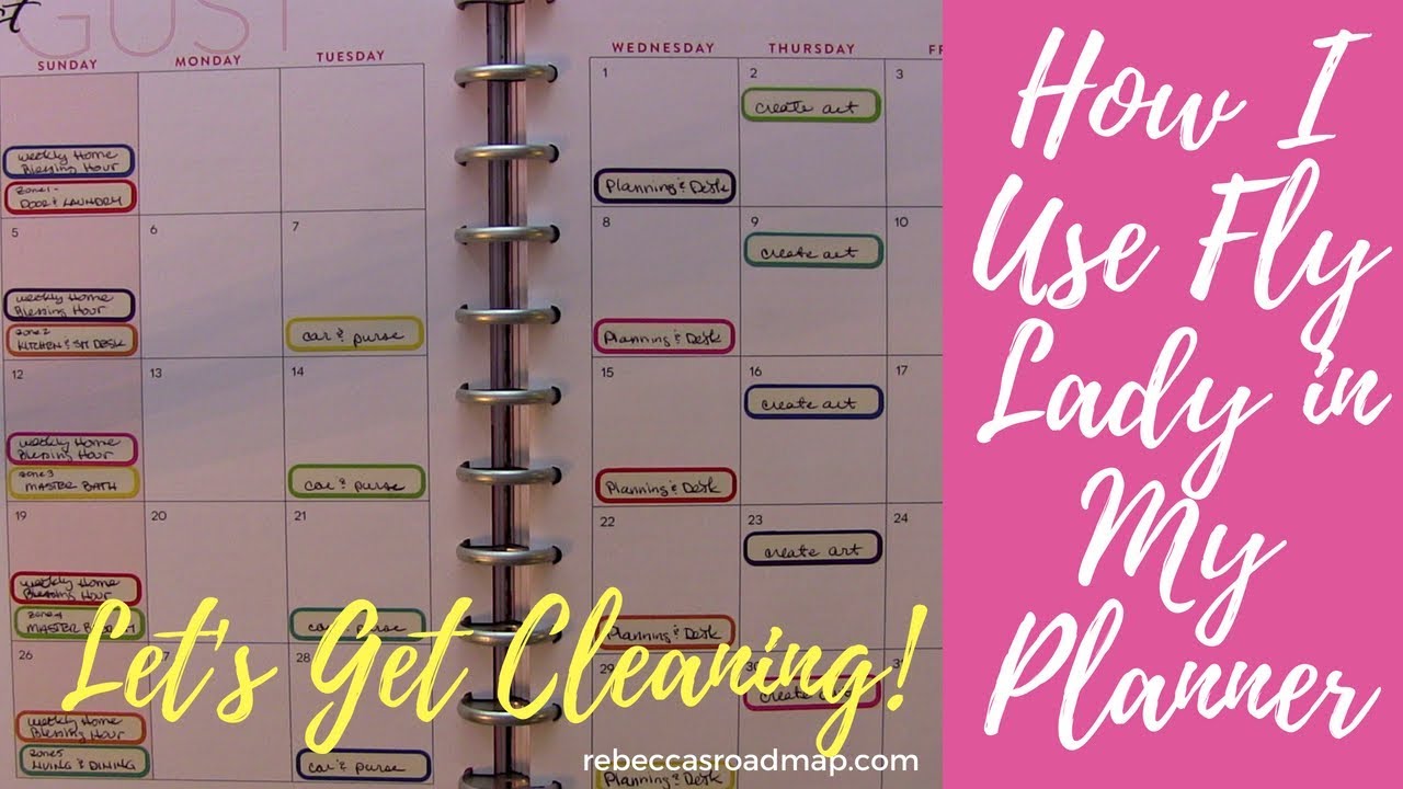 How I'm Using Fly Lady in my Planner - YouTube