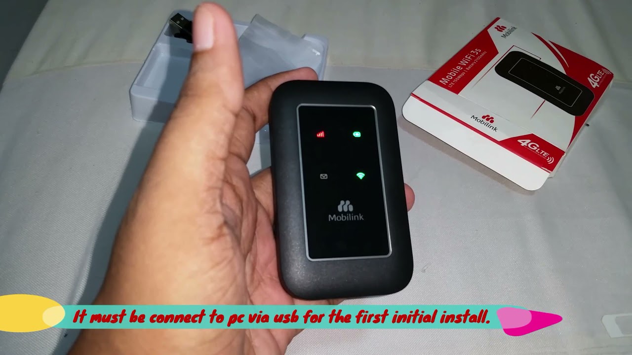 Mobilink MF-800 Portable Wifi Router Unboxing & Setup - YouTube