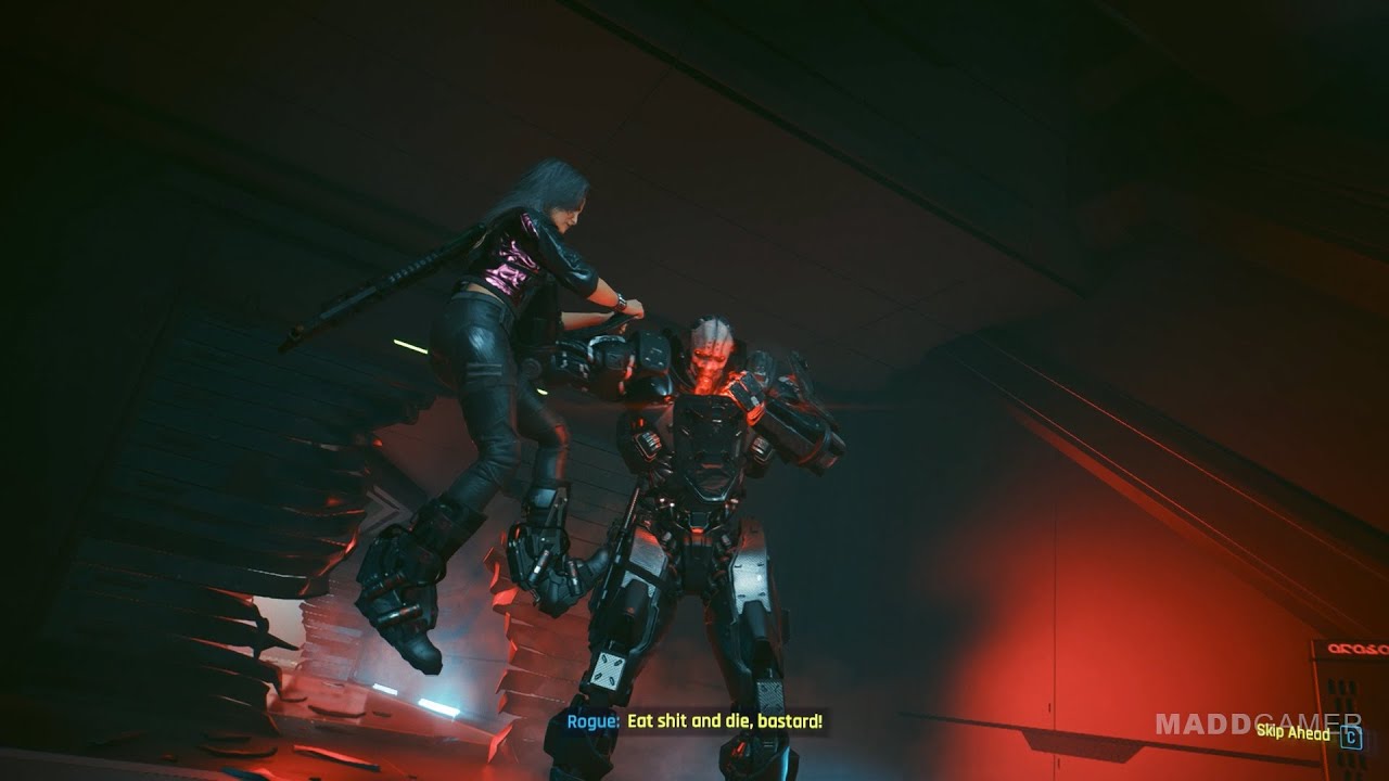 Rogue kills Adam Smasher - Cyberpunk 2077 - YouTube