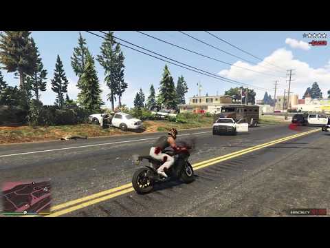 GTA 5 - BEST MOTORCYCLE + POLICE CHASE (CARBON RS)