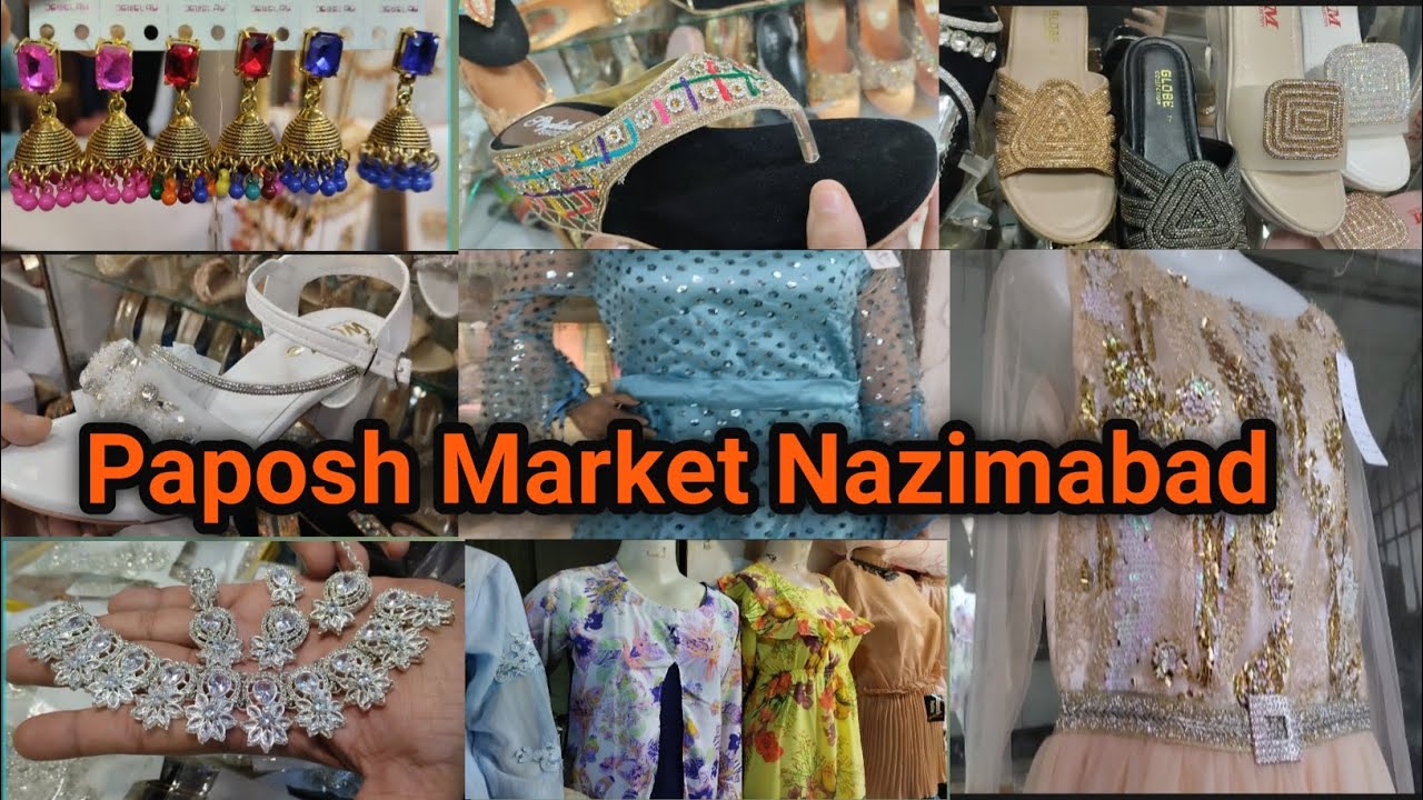 Paposh Market Nazimabad Karachi ll Affordable Variety ll Khussa.,Suit ...