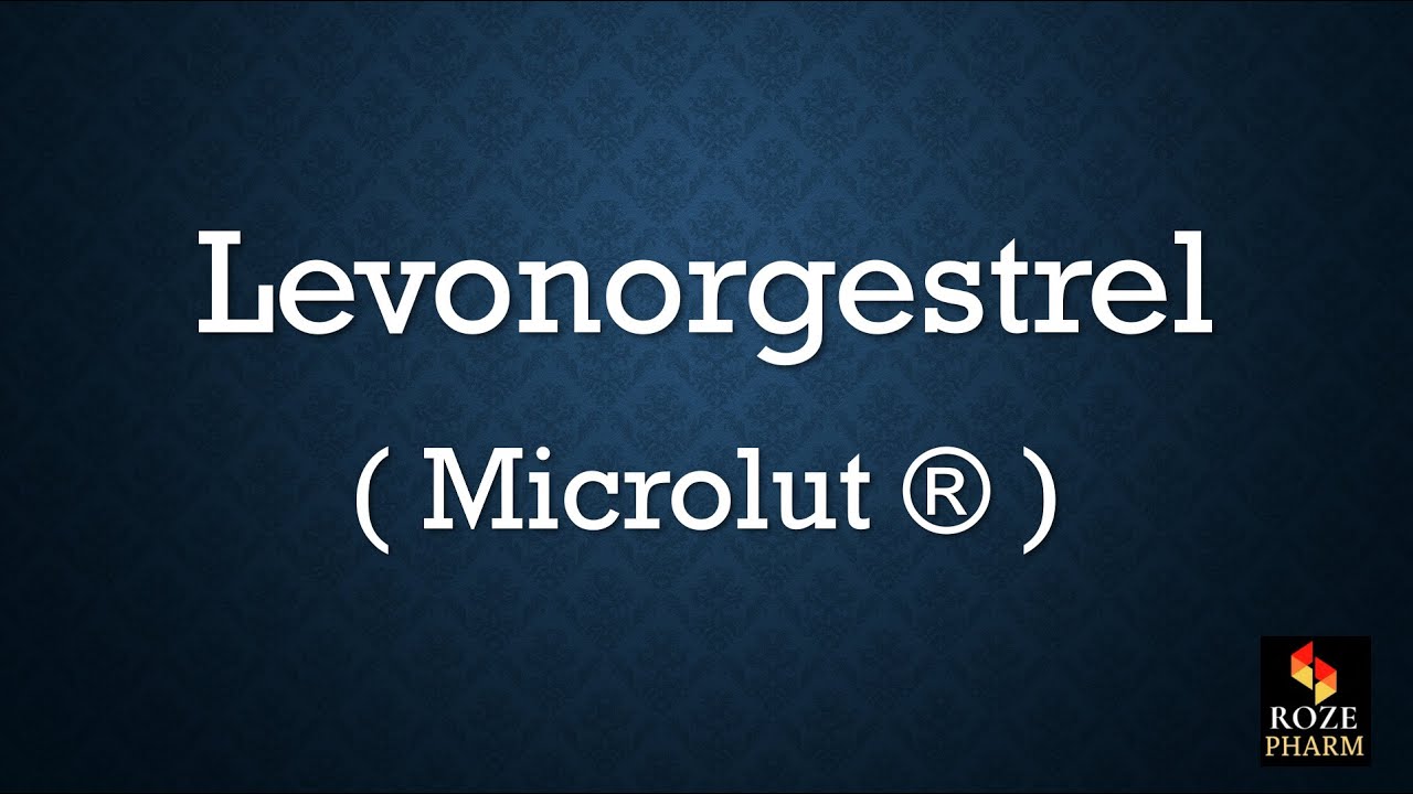 Microlut pronunciation, Progestogen Only Pill, contraception, medicine ...