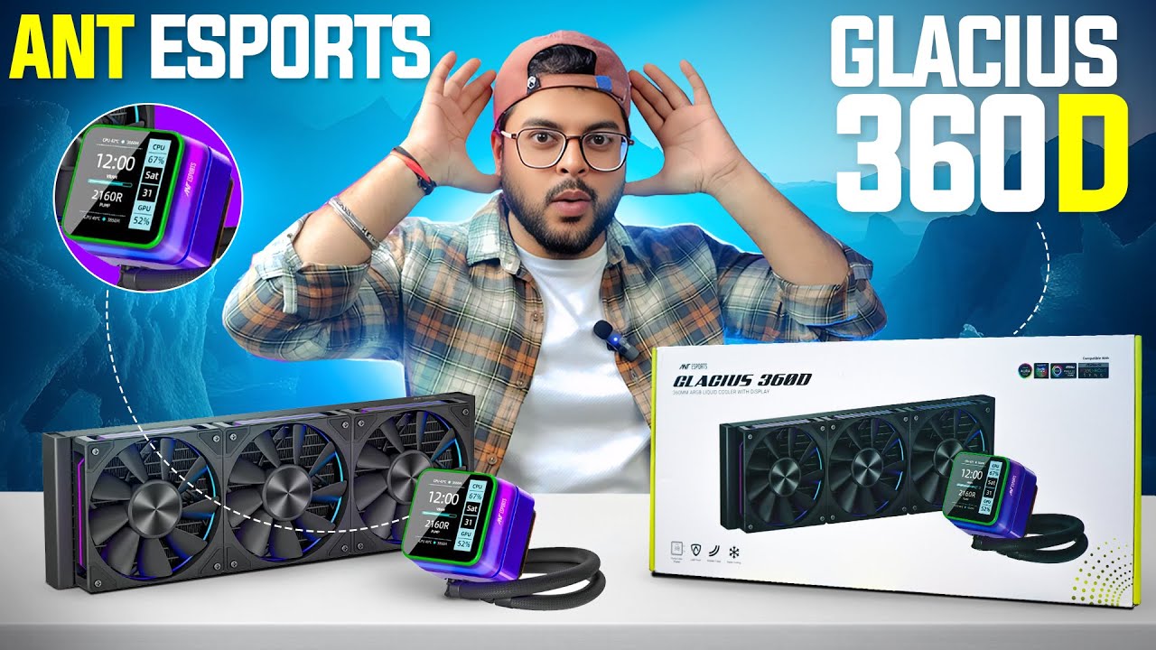 Ultimate Liquid Cooler with Display | Ant Esports Glacius 360D Just ...