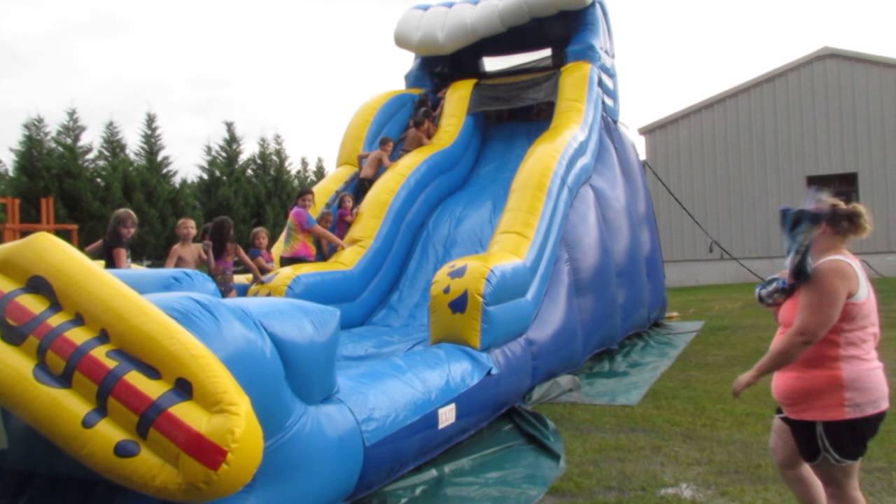 WATER SLIDE FUN FAITH CHRISTIAN ASSEMBLY CHURCH - YouTube