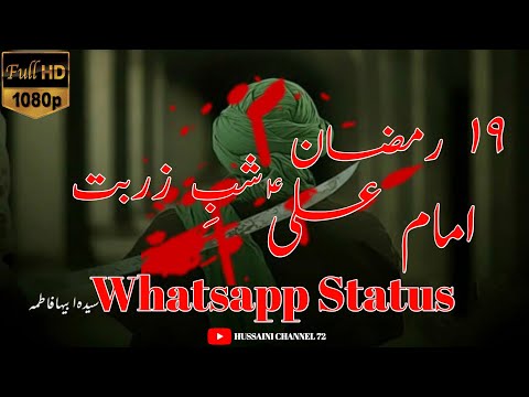19 Ramzan Shab e Zarbat Imam Ali as Whatsapp Status | 19 Ramzan Whatsapp Status