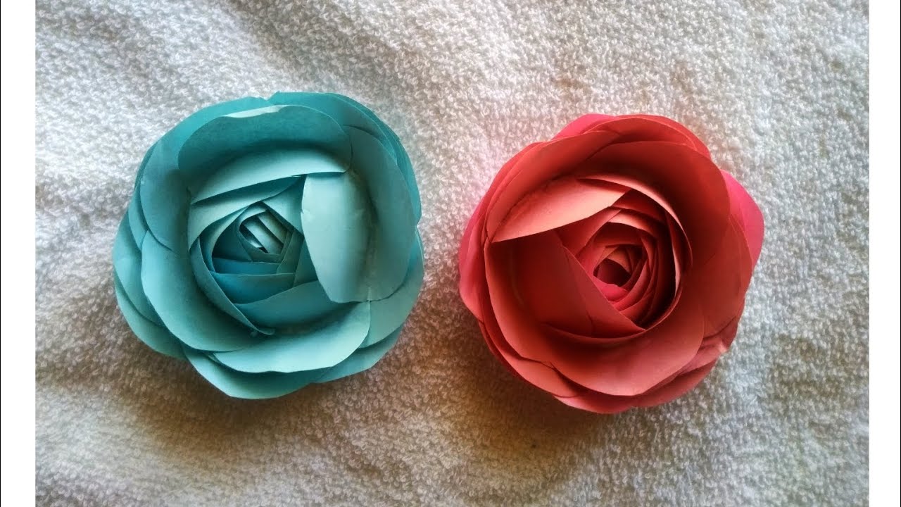 DiY easy Rose flower craft |പേപപറ് റോസ 🥀 beautiful paper craft - YouTube
