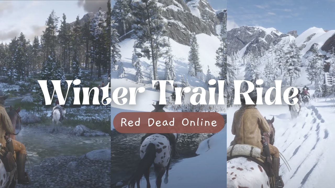 Cozy Winter Trail Ride in Red Dead Redemption 2 - RDO ASMR - YouTube