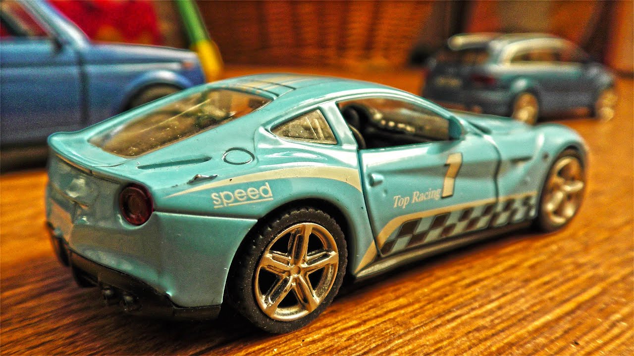 Toy Cars in Slow Motion Pushed by Hand - YouTube