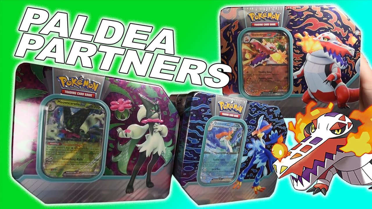 Opening All 3 Paldea Partner Tins!! - YouTube